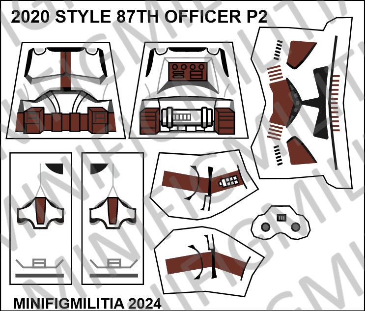 P2 Assorted Legions 1 Waterslide Decals for Lego Minifigures - Etsy UK