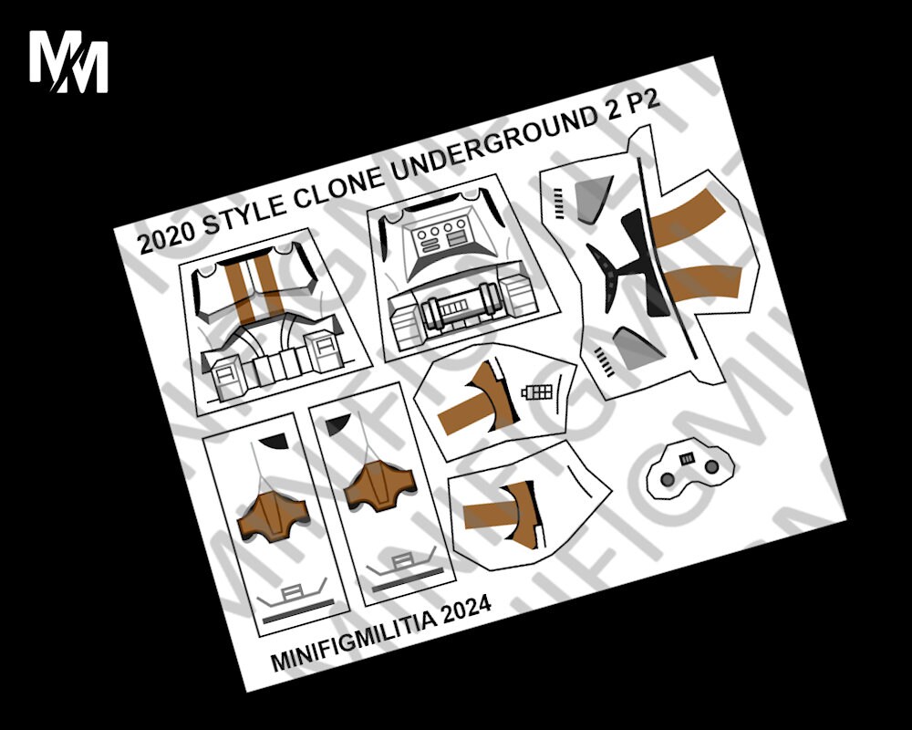 Clone Underground Characters Waterslide Decals for Lego Minifigures - Etsy