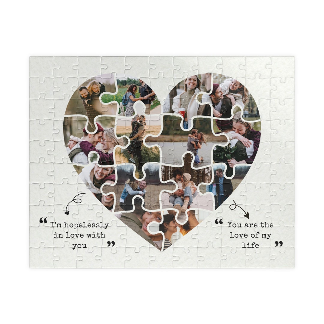 Valentines Day Puzzle, Gift for Her, Gift for Him, Heart Shape Puzzle ...