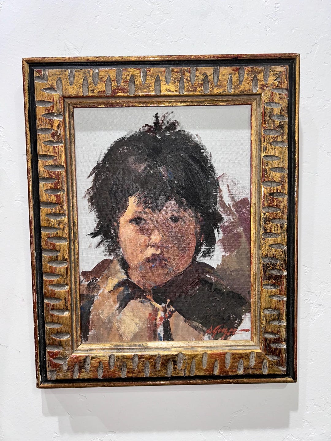 Portrait of Native Boy, by Dan Goozee - Etsy