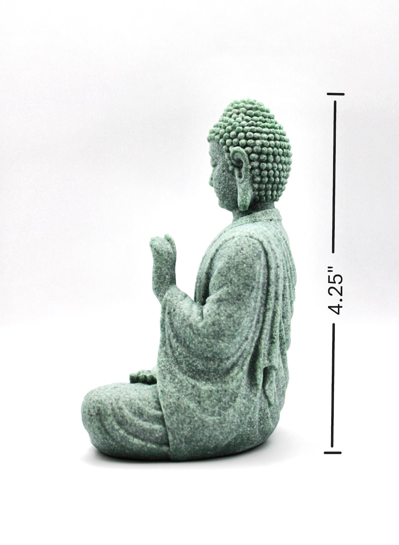 Mini Sandstone Buddha Statue: Zen Desk Decor - Etsy