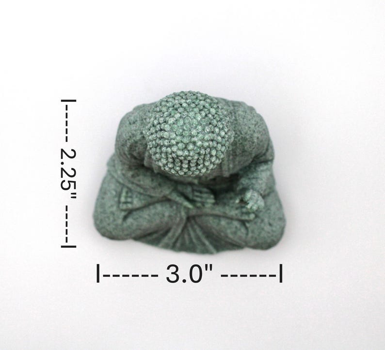 Mini Sandstone Buddha Statue: Zen Desk Decor - Etsy