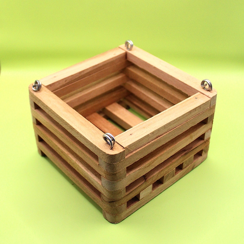 Wood Slat Basket - Etsy