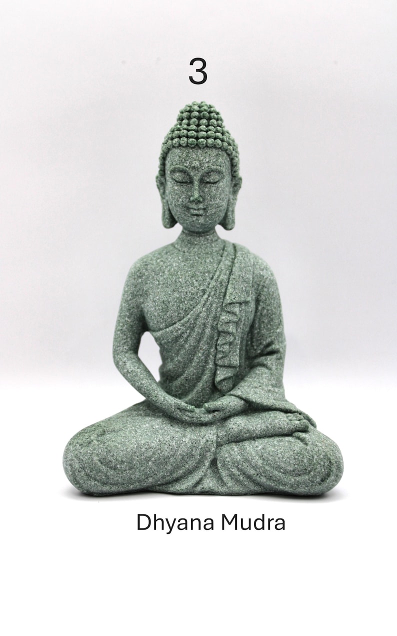 Mini Sandstone Buddha Statue: Zen Desk Decor - Etsy