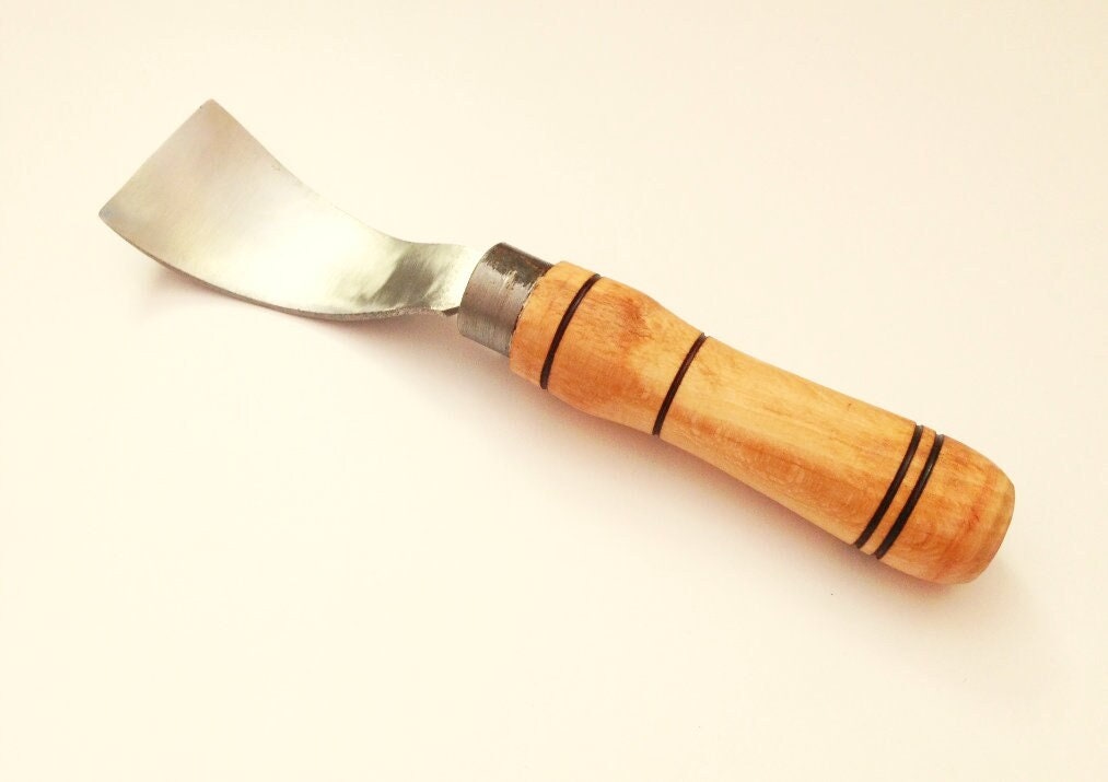 Spoon Carving Gouge , Spoongouge. Forged Bent Gouge Chisel for ...