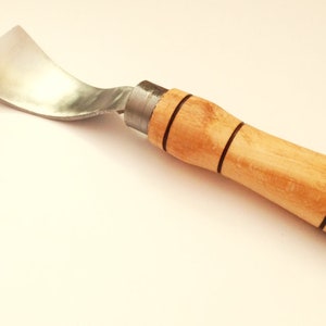 Spoon Carving Gouge , Spoongouge. Forged Bent Gouge Chisel for ...