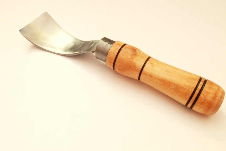 Spoon Carving Gouge , Spoongouge. Forged Bent Gouge Chisel for ...