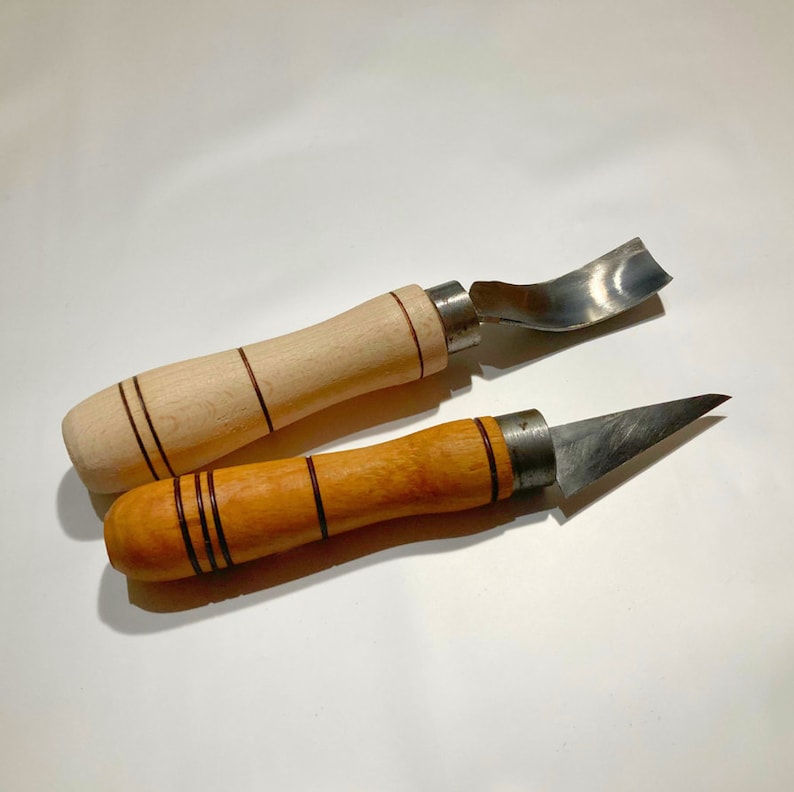 Wood Carving Tools, Forged Bent Gouge, Spoon Carving Set, Woodworking ...