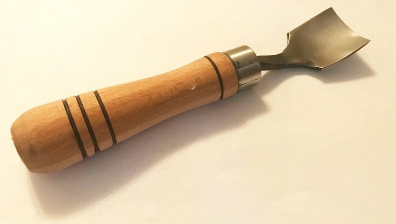 Spoon Carving Gouge. Forged Bent Gouge Chisel for Woodworking and Make ...