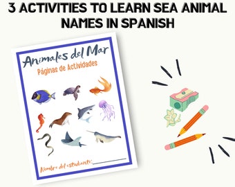 Sea Animals Printable for Kids Worksheet Activity Book Printable Pages ...