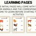 Farm Animals Printable for Kids Homeschool Activity Pages Worksheet ...
