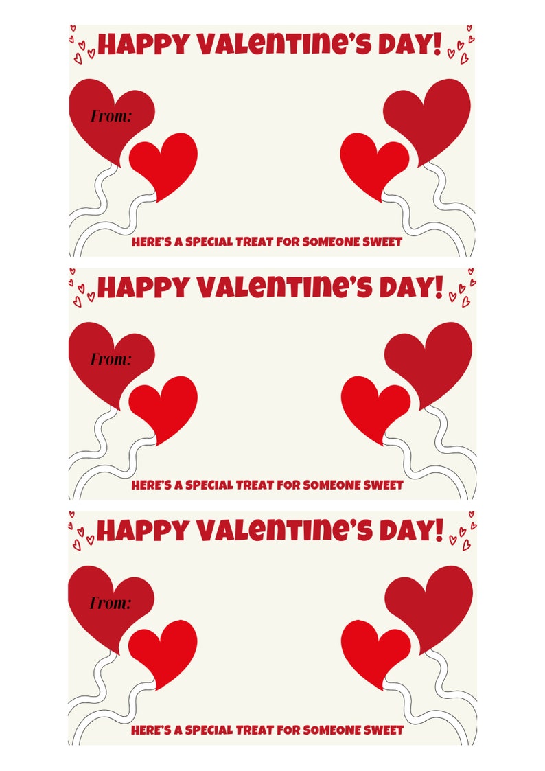 Printable Valentine's Day Cards A Special Treat for Someone Sweet ...