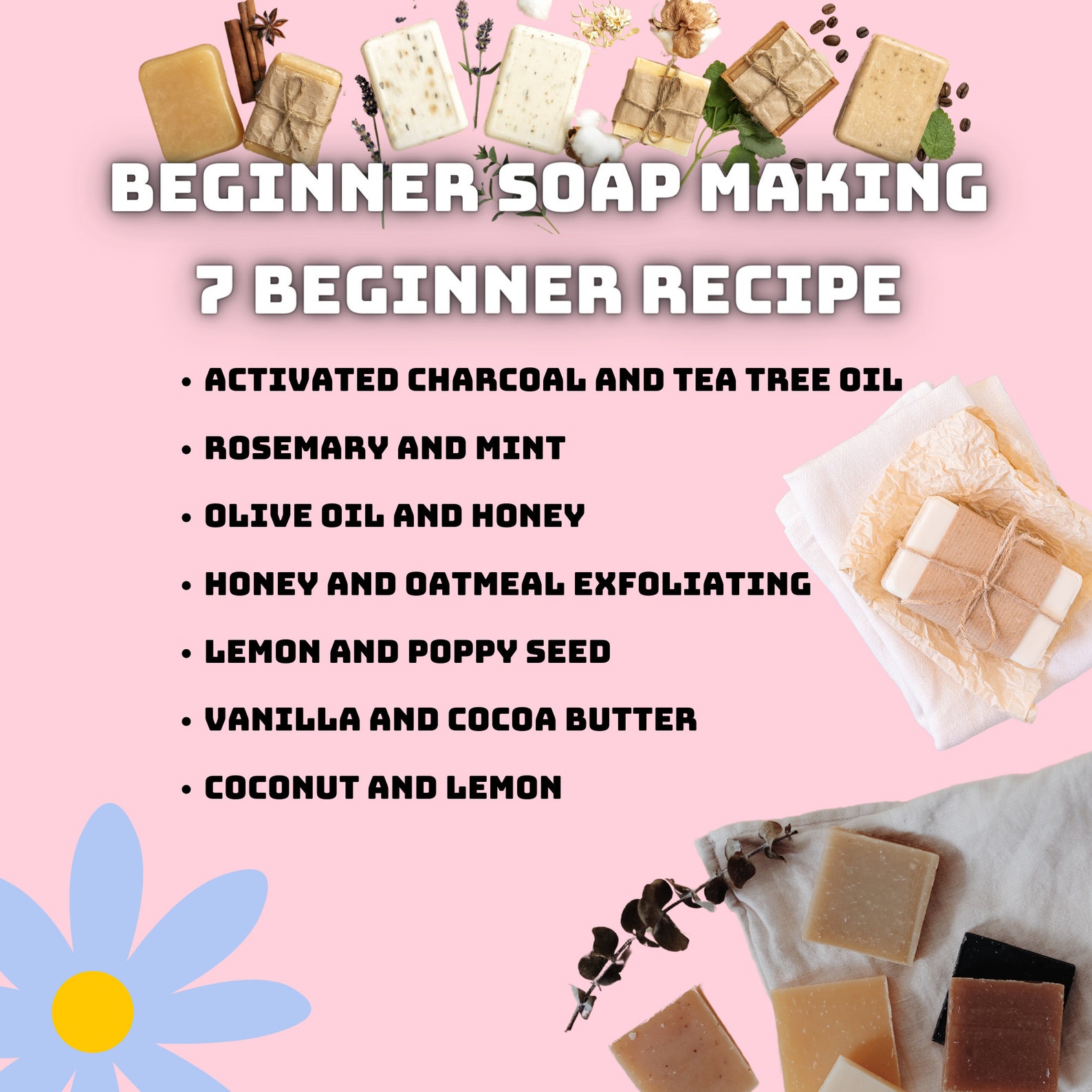 Digital Beginner Soap Recipe, Beginner Soap Making, Homemade Soap, Soap ...