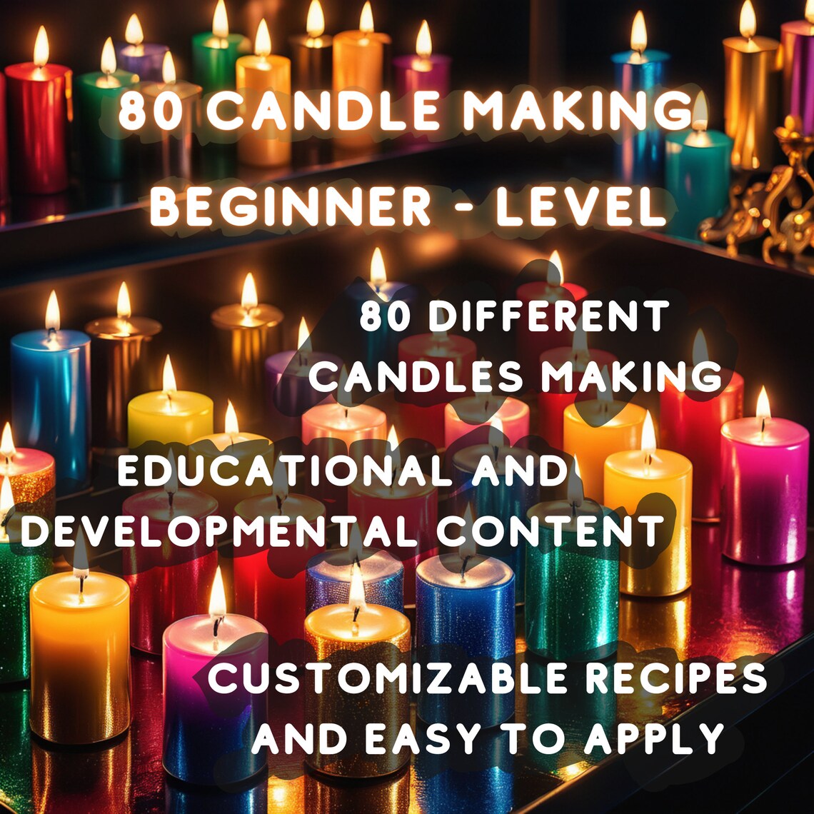 80 Homemade Natural Candle Making, Natural Candle Recipe, Beginner ...