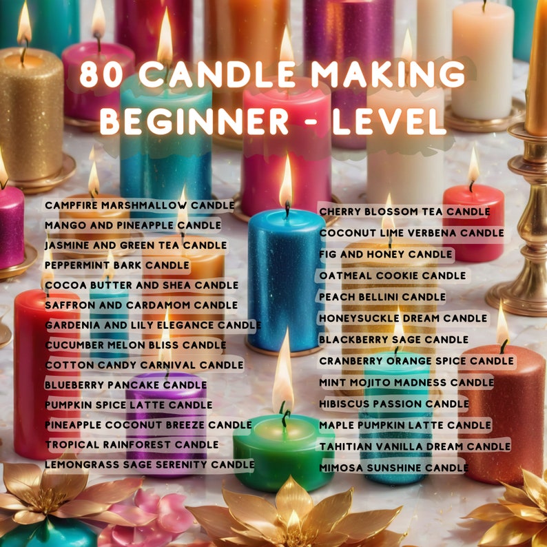 80 Homemade Natural Candle Making, Natural Candle Recipe, Beginner ...