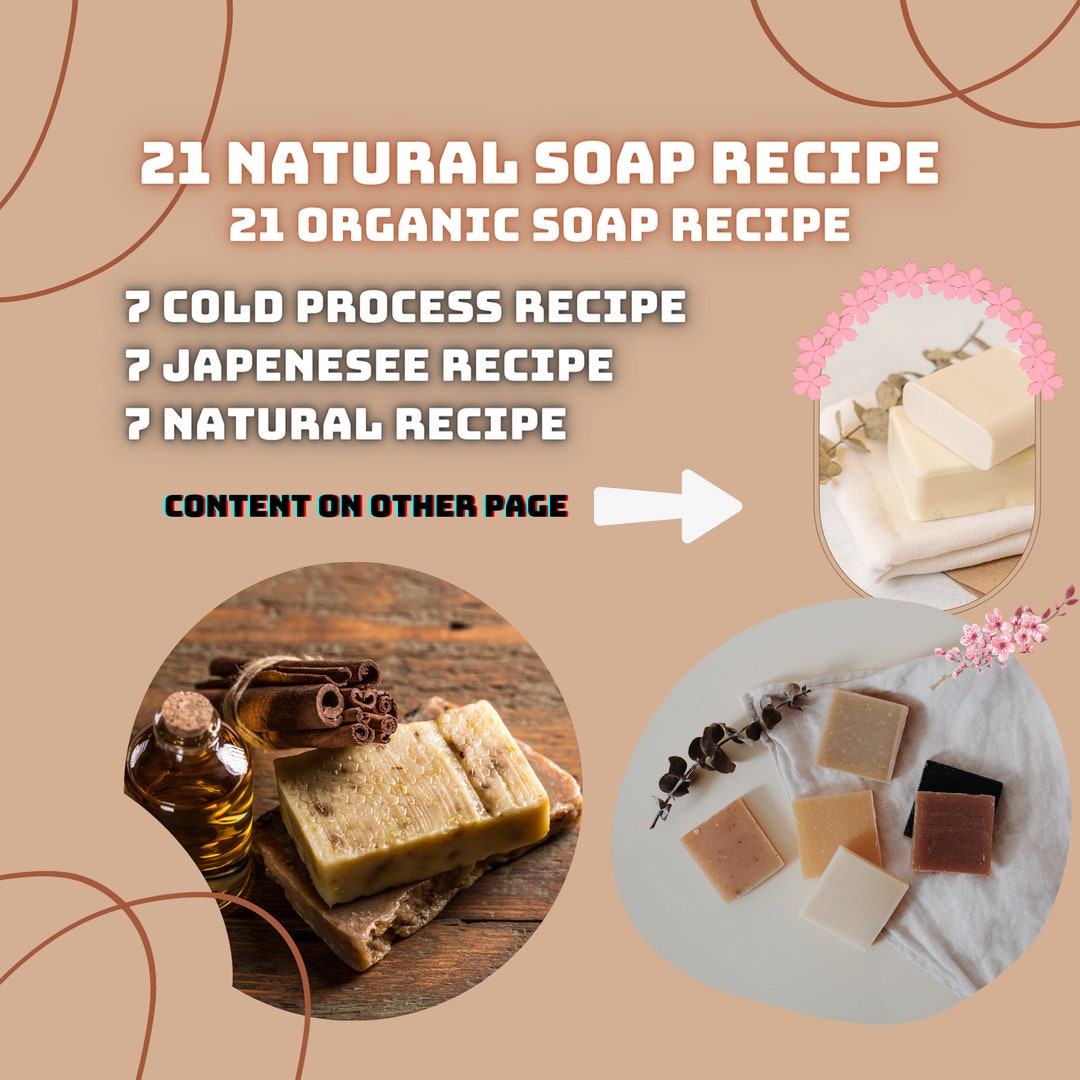 21 Homemade Organic Soap Recipe,natural Soap Making,educational Soap ...