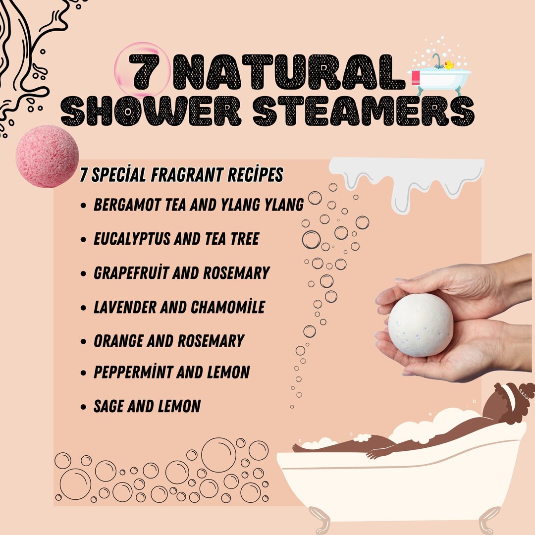 Natural Shower Steamers, Natural Steamers, Homemade, Choose Scent ...