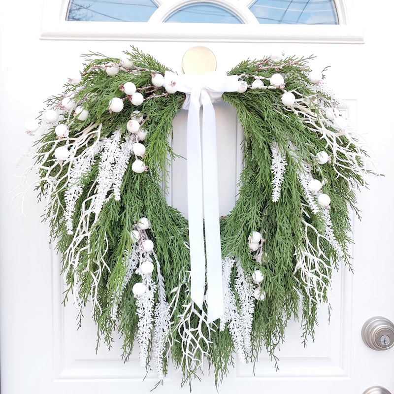 White Berry Wreath - Etsy