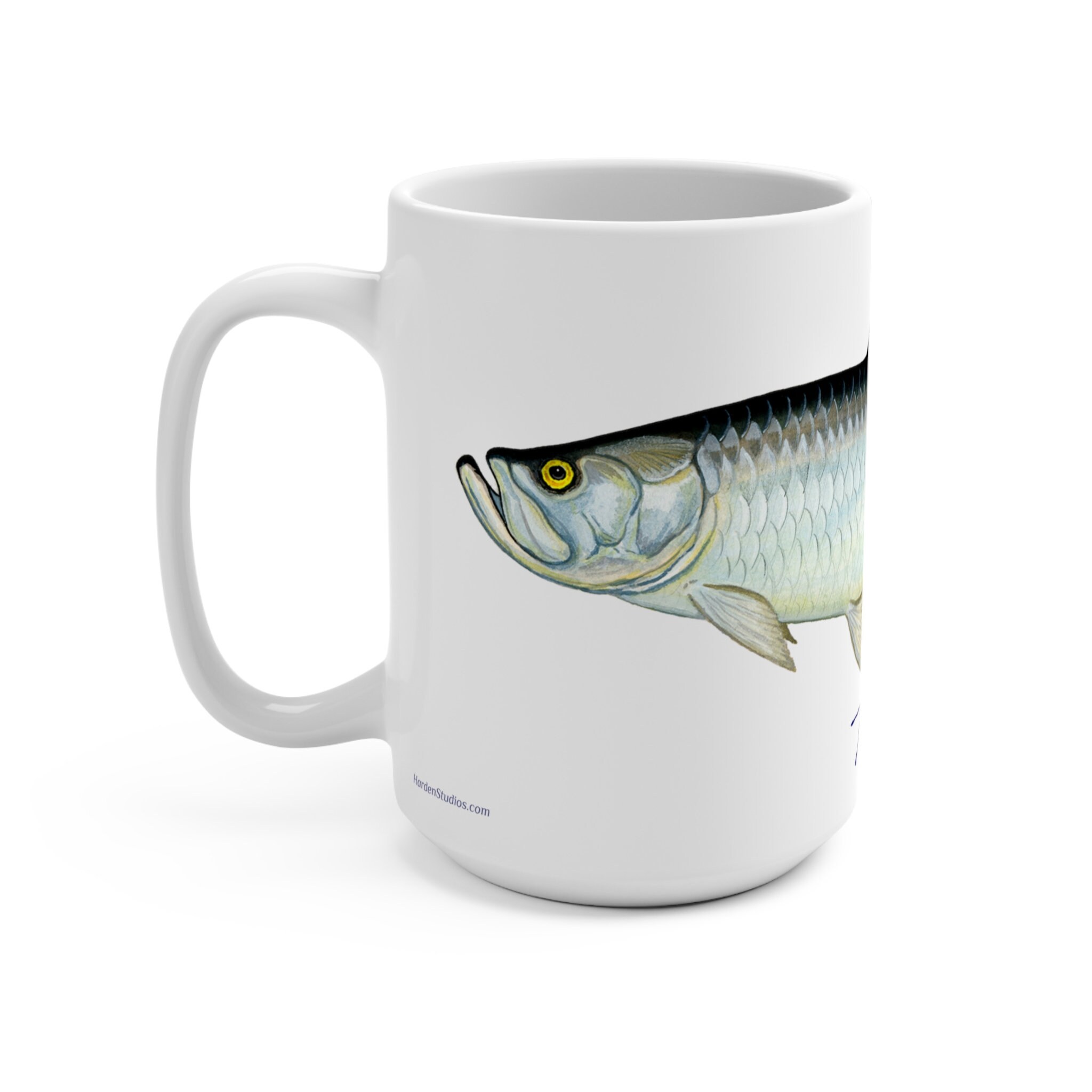 Tarpon Fish Art Coffee Mug 15oz Great Gift for Fishermen and Fishing ...