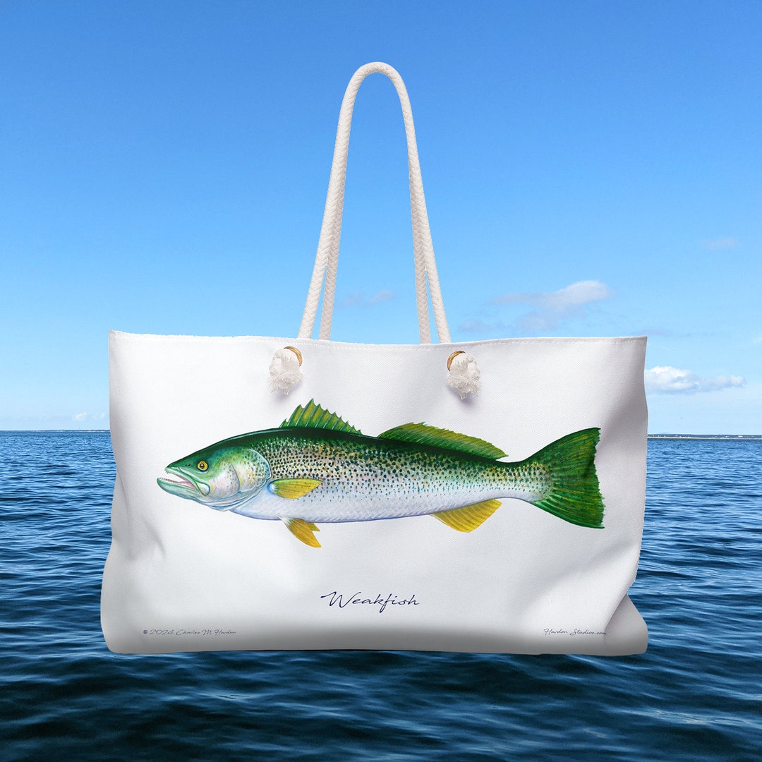 Weakfish Weekender Shoulder Carry-all Bag, Nice Gift for Fishermen ...