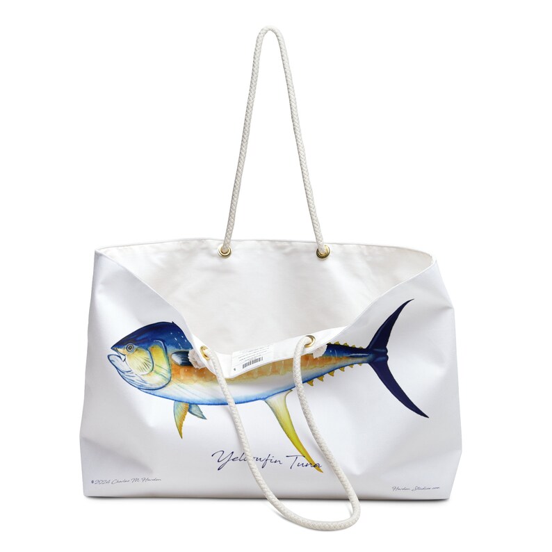 Yellowfin Tuna Weekender Bag, Great Gift for Fishermen, Perfect for ...