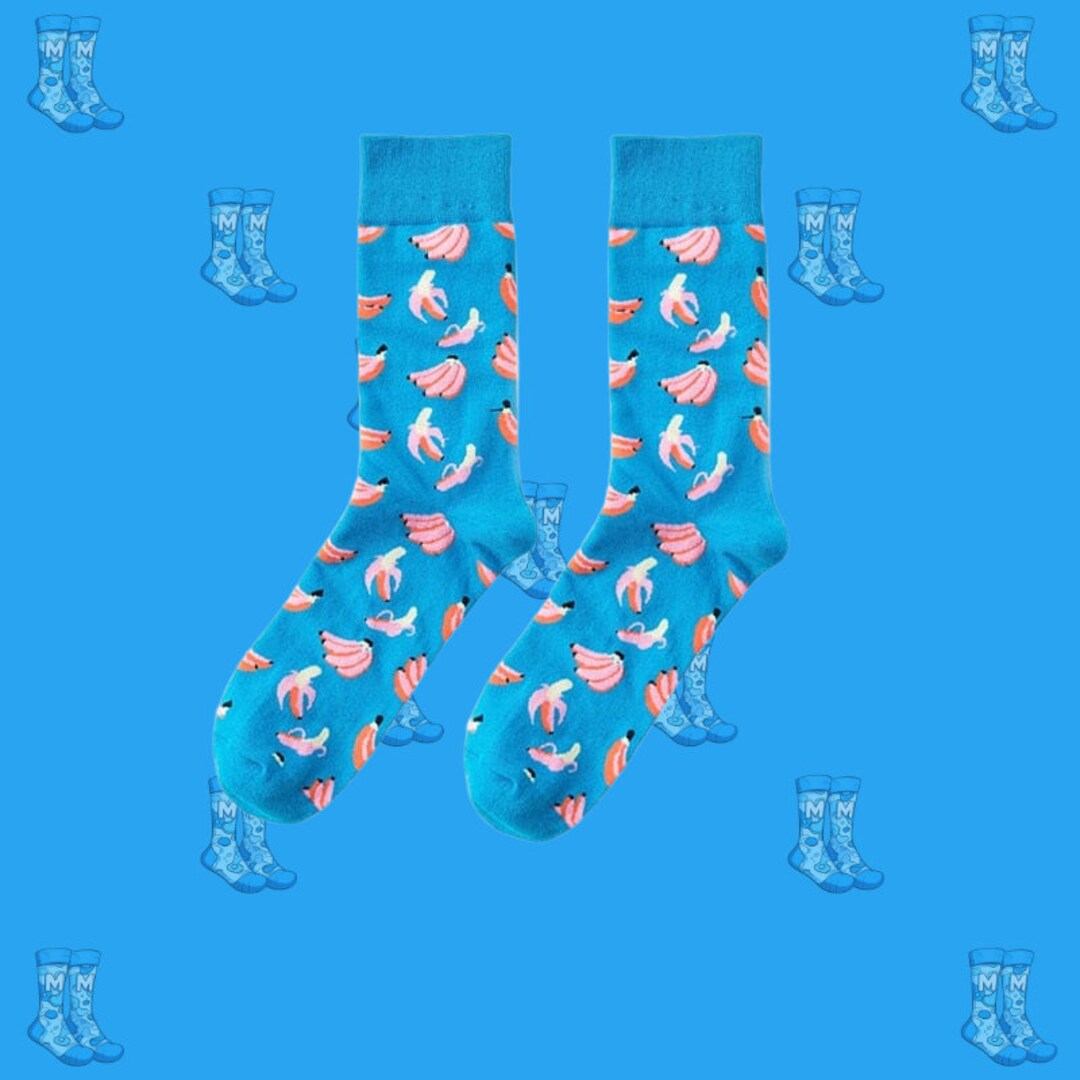 Banana Socks, Blue Banana Socks, Banana Socks, Banana and Socks, Banana Socks, Women, Men, Food ...