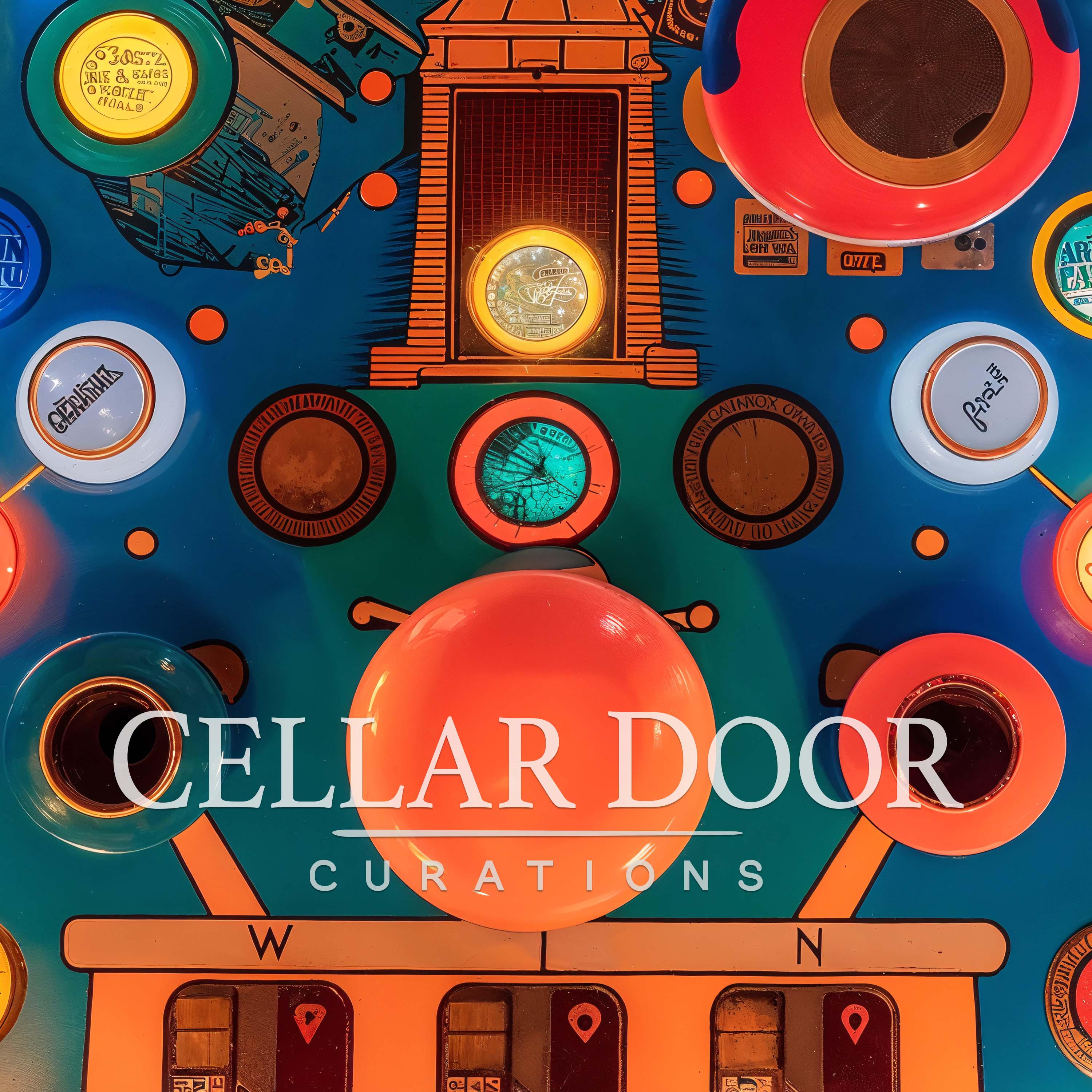 Vintage-look Toy Pinball Game Scene • Printable Art Download • Retro ...