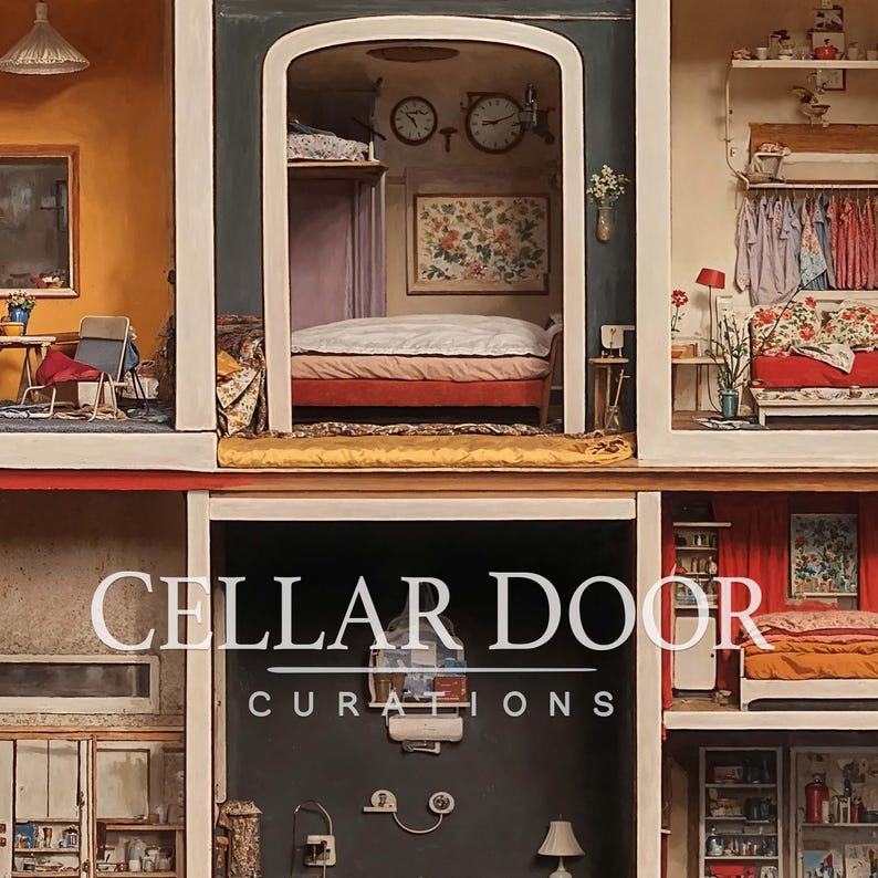 Vintage-look Dollhouse Scene • Printable Art Download • Retro Dollhouse ...