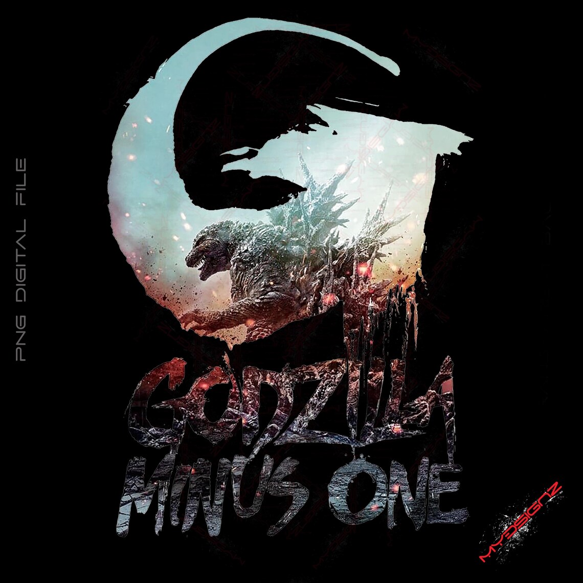 Godzilla Minus One PNG, T-shirt Design (digital Download) - Etsy
