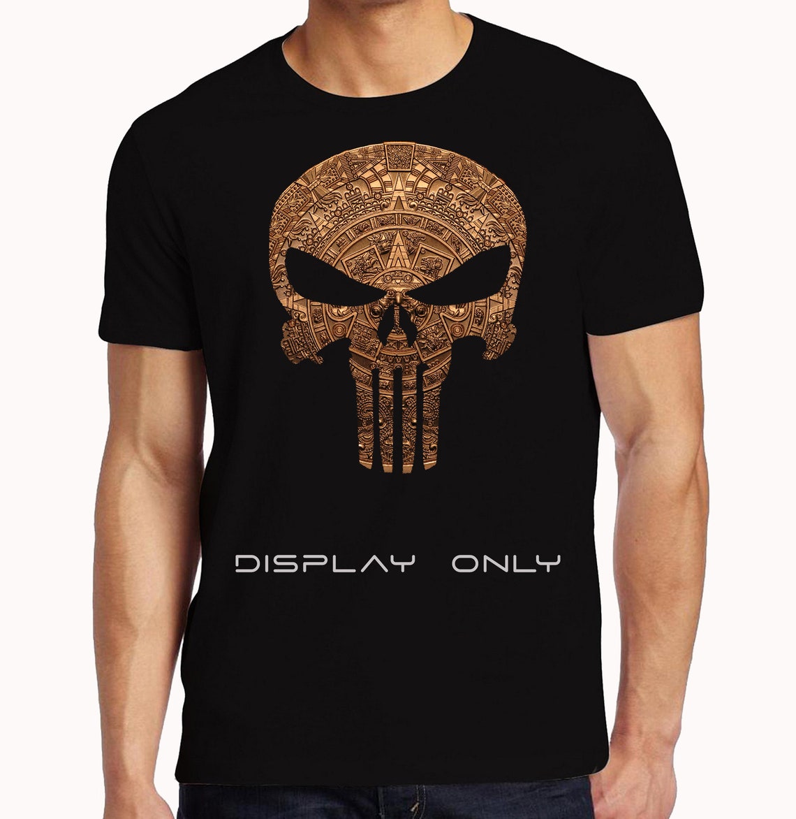 Gold Punisher Skull, Aztec Punisher, PNG Punisher, DTF Design, PNG ...