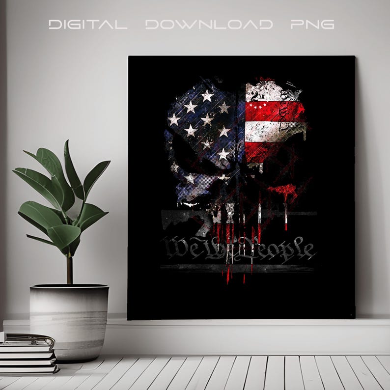 1776 American Flag, Distressed, USA Flag, Punisher Skull, Image Design ...