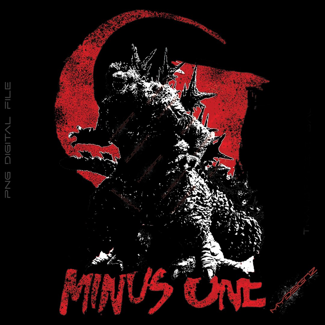 Godzilla Minus One PNG, T-shirt Design Image (digital Download) - Etsy