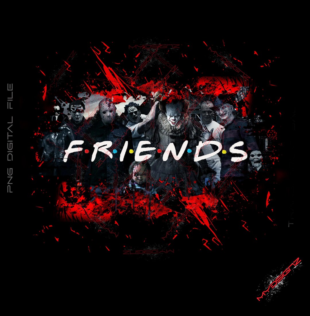 Scary Movie Friends PNG, Halloween Horror Digital Print (digital ...