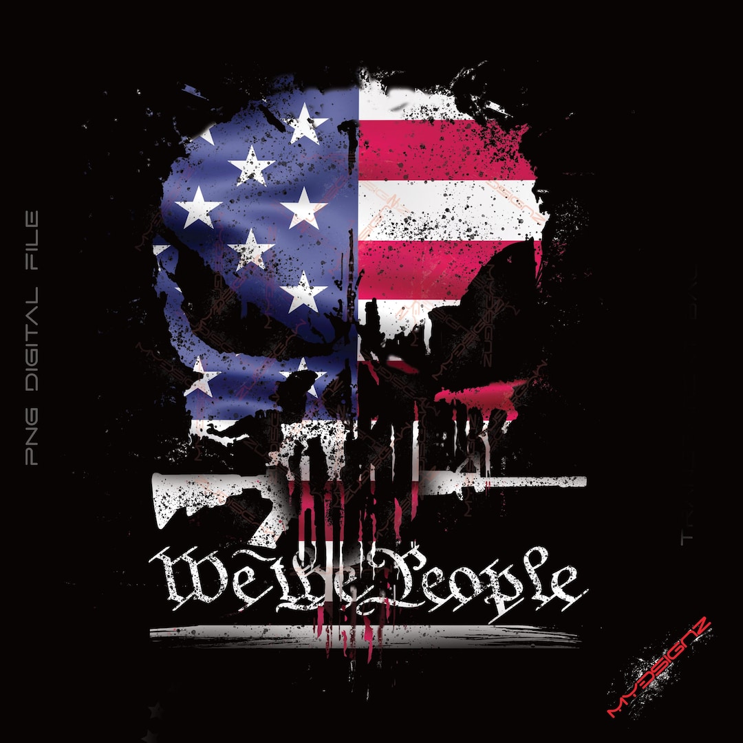 1776 American Flag, Distressed, USA Flag, Punisher Skull, Image Design ...