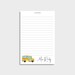 School Bus Personalized Note From Teacher Notepad | Two Sizes: 5.5 X 8. ...