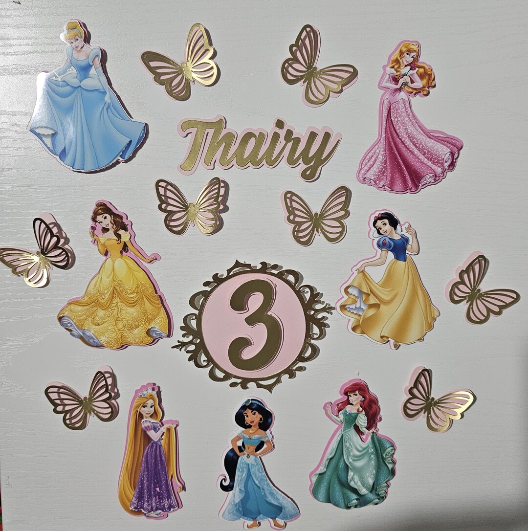 Princess Cake Decoration, Princess Cake Topper, Princess Party Theme ...