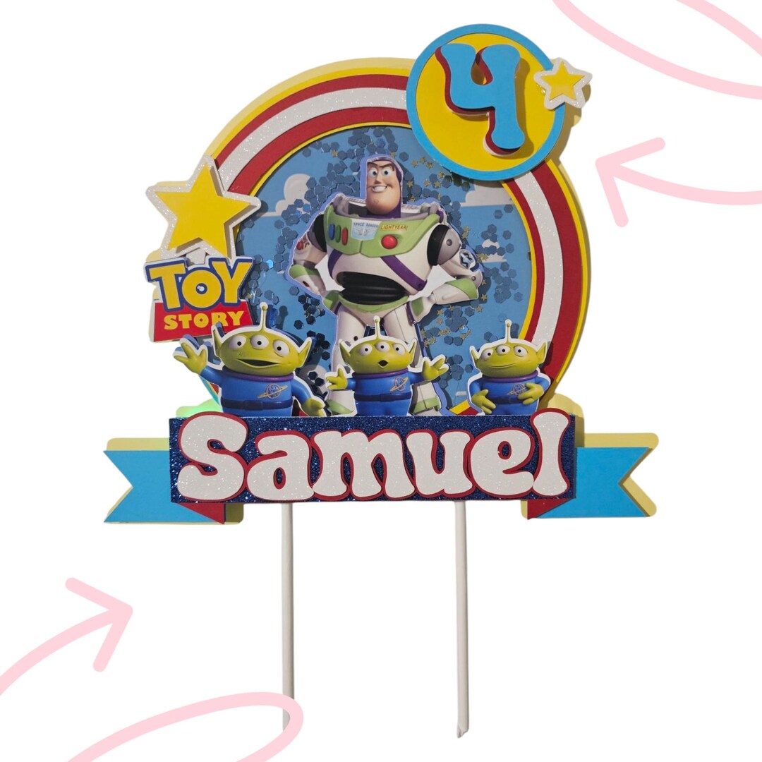 Toy Story Cake Decoration, Toy Story Cake Topper, Toy Story Party Theme ...