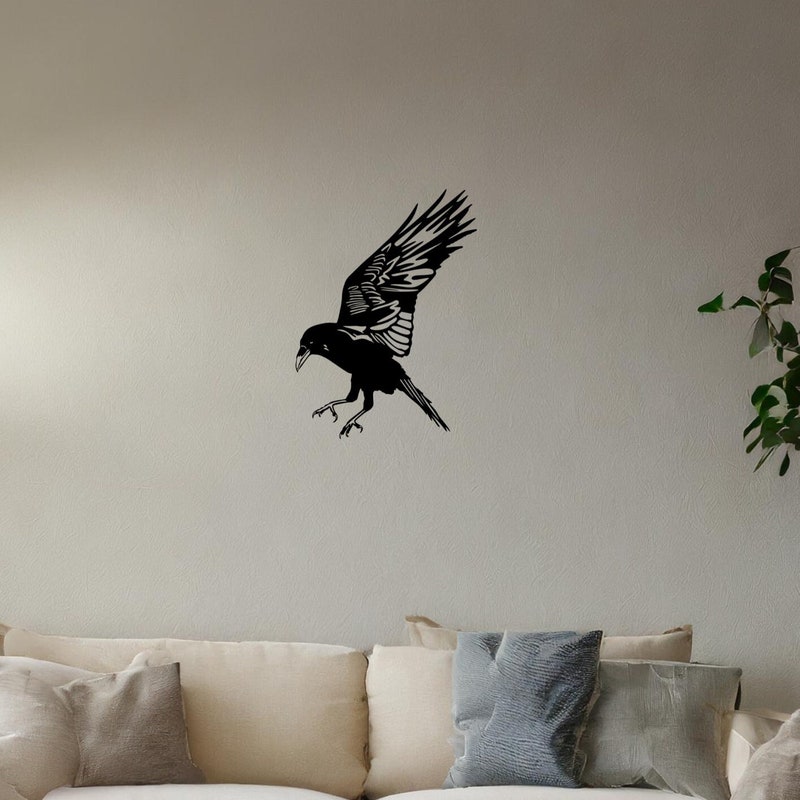 Raven Wall Decor - Etsy