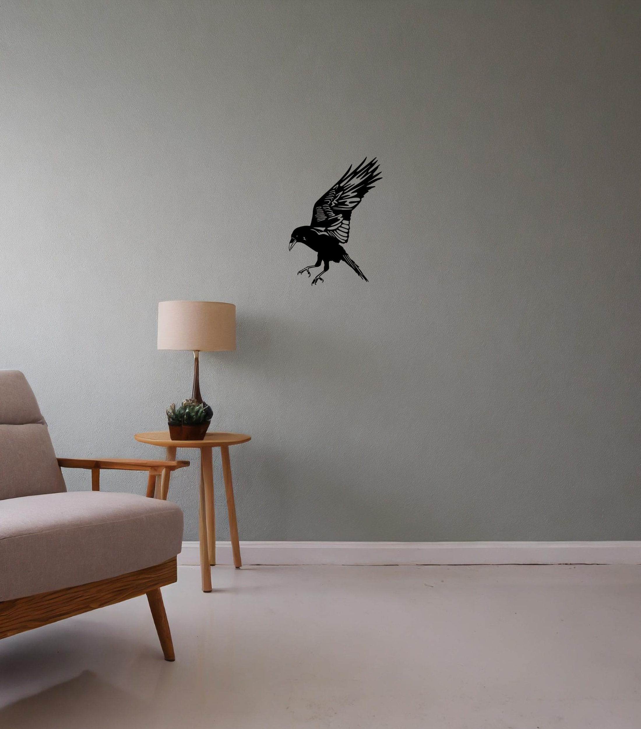 Metal Raven Wall Art,raven Wall Decor, Crow Wall Decor,metal Crow Wall ...