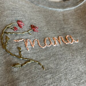 Mama Hand Embroidered Crew- Mother's Day Gift - Etsy