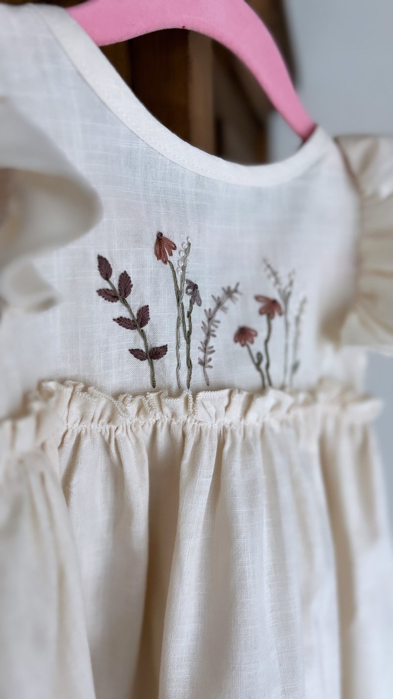 Little Girls Dress Hand Embroidered - Etsy