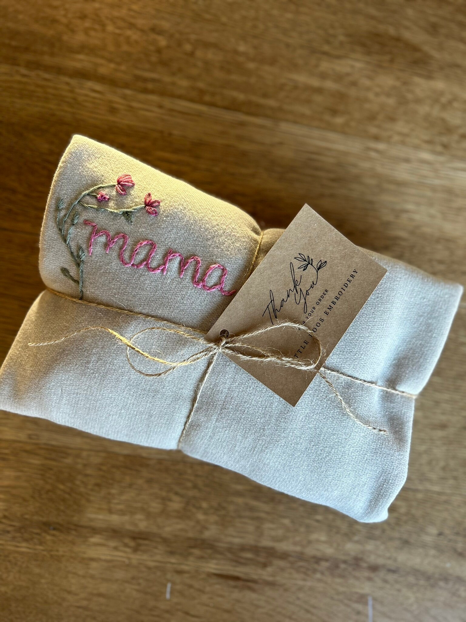Mama Hand Embroidered Crew- Mother's Day Gift - Etsy