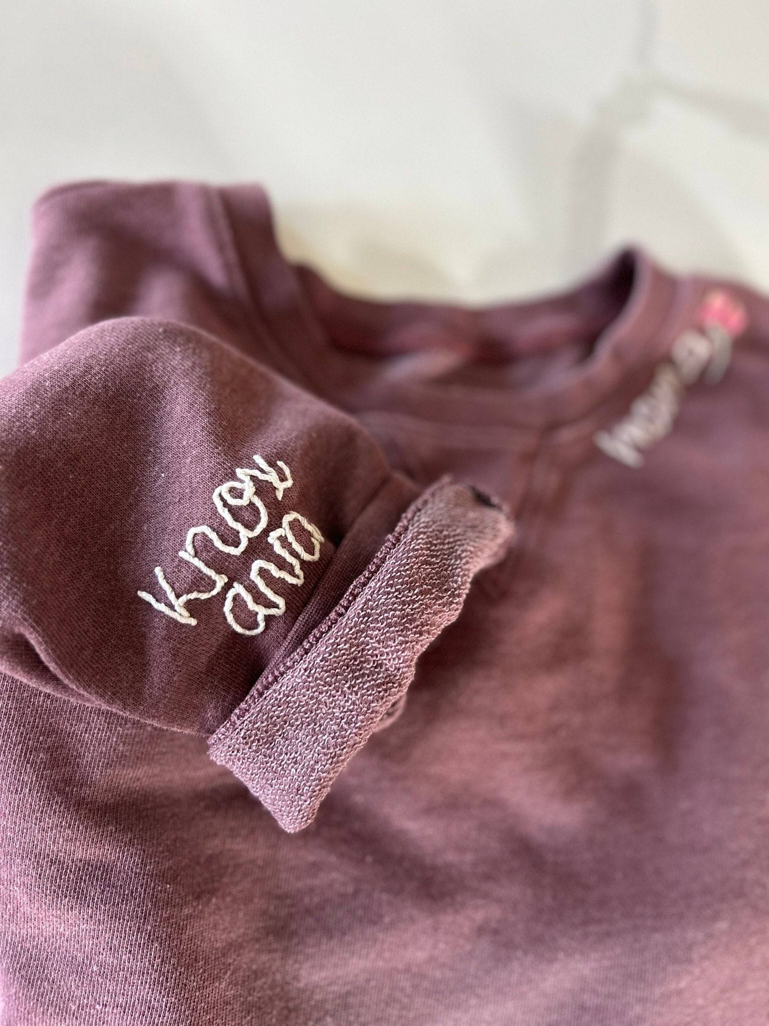 Mama Hand Embroidered Crew- Collar Embroidery- Mother's Day Gift - Etsy