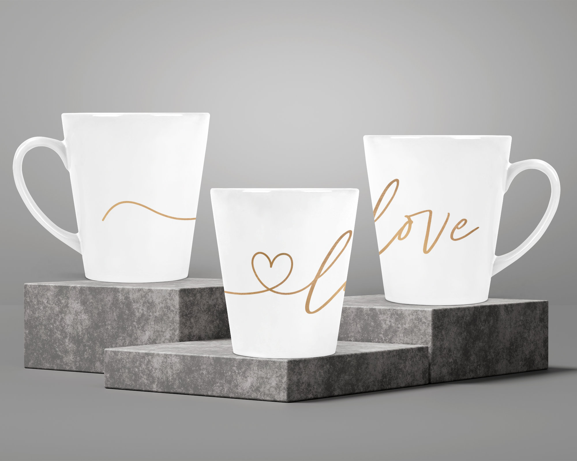 Love With Heart Doodle Mug - Love Coffee Mug - Heart Tea Mug ...
