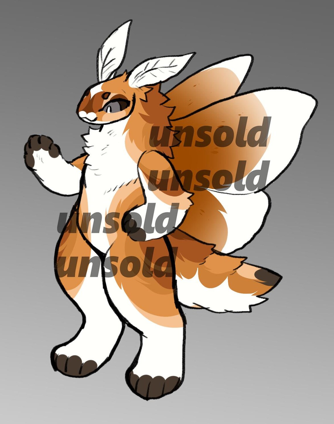 Moth Furry Adoptable Fursona - Etsy