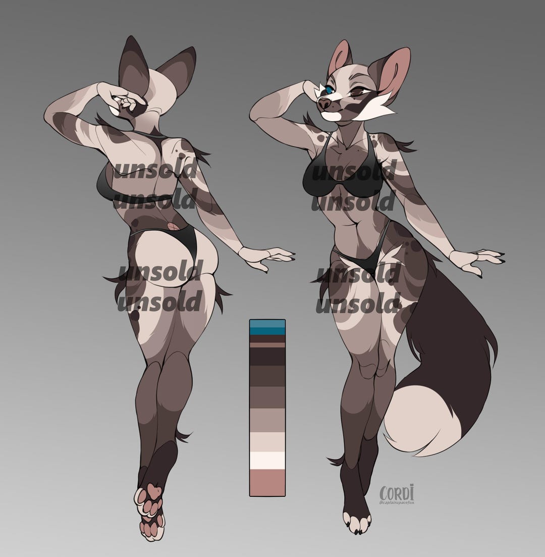 NSFW Female Fox Dog Canine Vulpine Furry Adoptable Fursona - Etsy