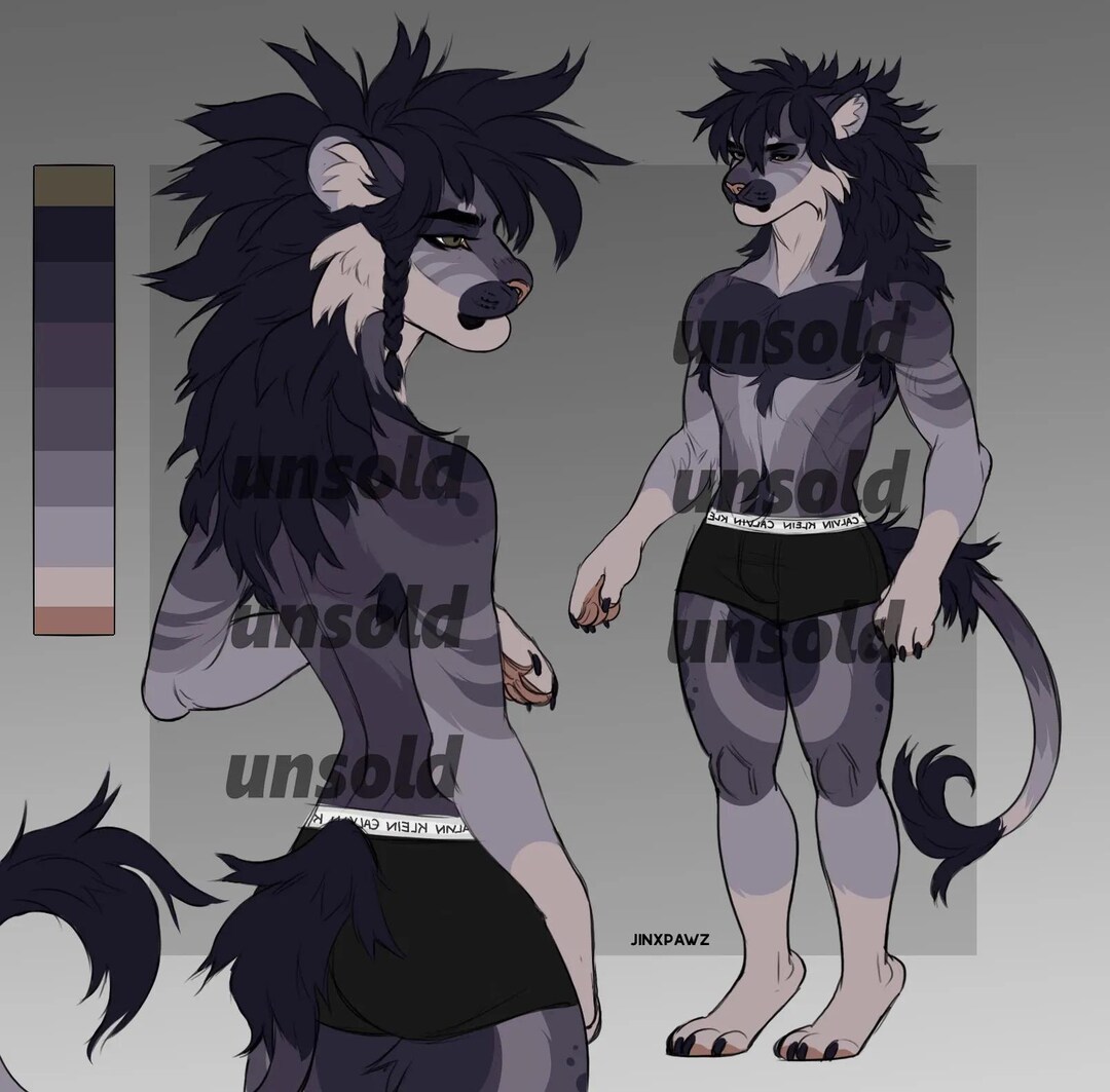 Lion Big Cat Feline Furry Adoptable Fursona - Etsy