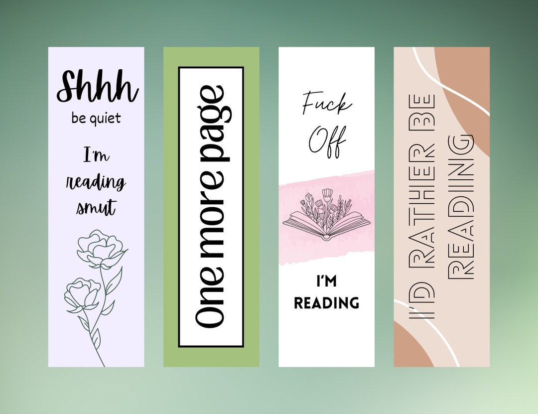 Reading Quotes Bookmark Bundle Set of 8 Bookmarks Bookish Quotes Id ...