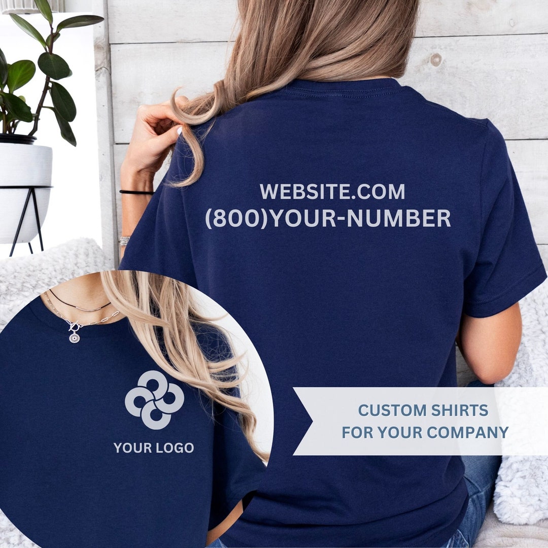 Custom Company Logo Shirt Small Business Owner Branded Gift for ...