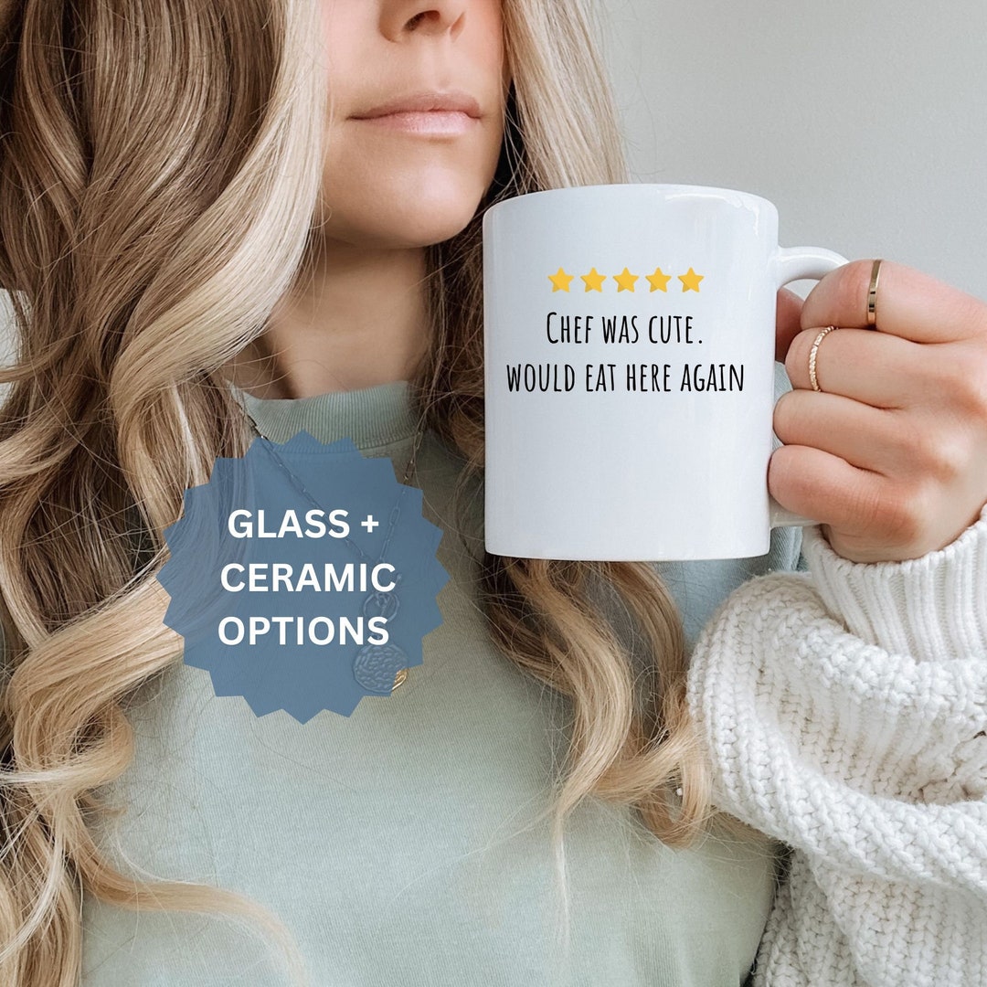 Funny Chef Review Mug Gift for Wife Birthday Present for Husband Gag ...